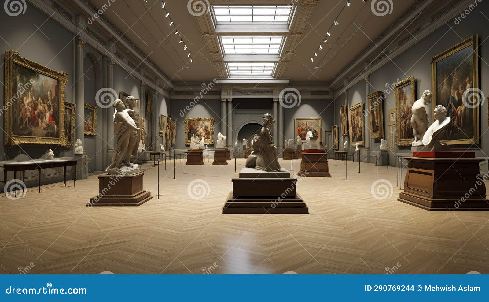 A Photo of Virtual Museums and Art Galleries Stock Illustration ...