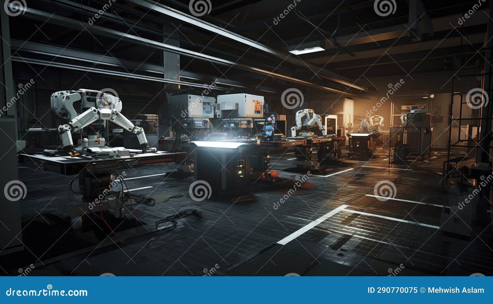 A Photo of Virtual Reality Robotics and Automation Stock Illustration ...