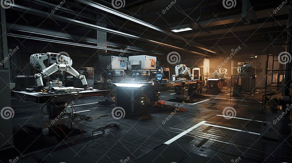 A Photo of Virtual Reality Robotics and Automation Stock Illustration ...