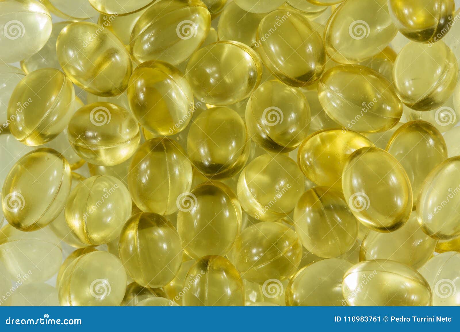 Vitamin D Capsules Extreme Close Up Texture Stock Image - Image of ...