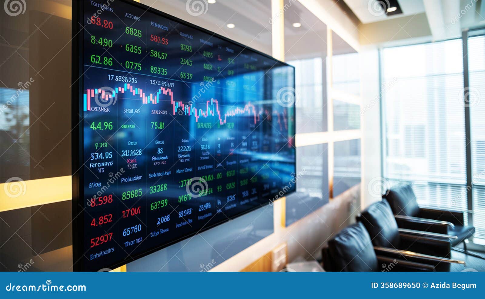 A Photo of a Wall with Multiple Next-gen Smart Screen Technology ...