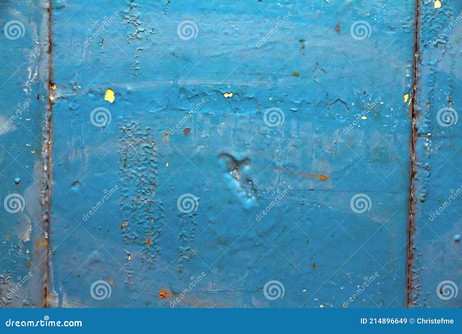 Photo of Wall Texture with Old Blue Paint Stock Image - Image of design ...