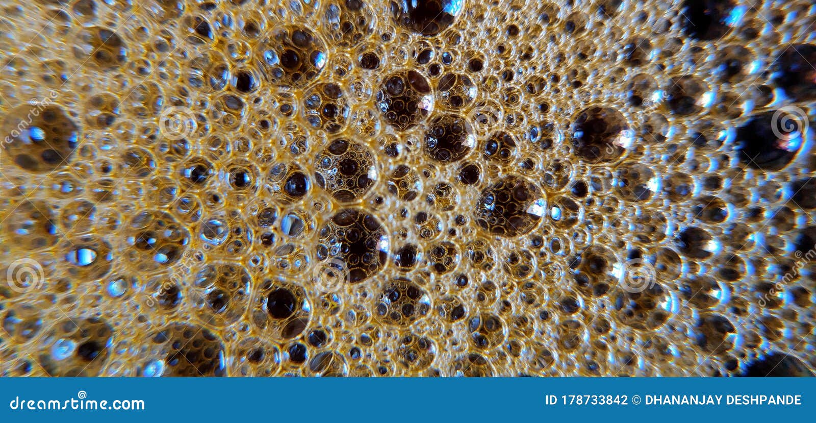 Photo of Water Bubbles. Colorful Bubbles on Water Surface. Bubbles ...
