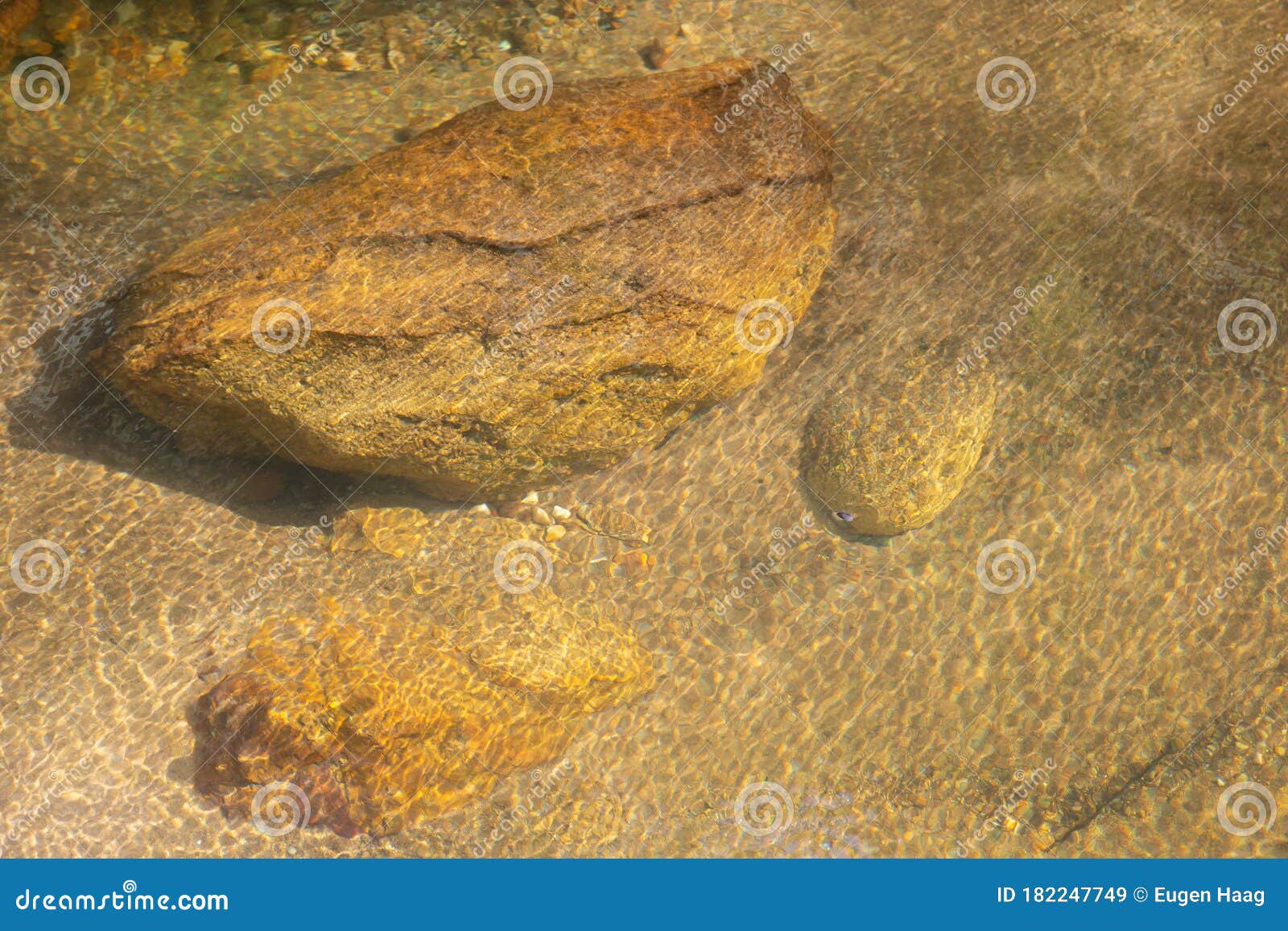 A Photo through the Water Layer on the Underground Stock Image - Image ...
