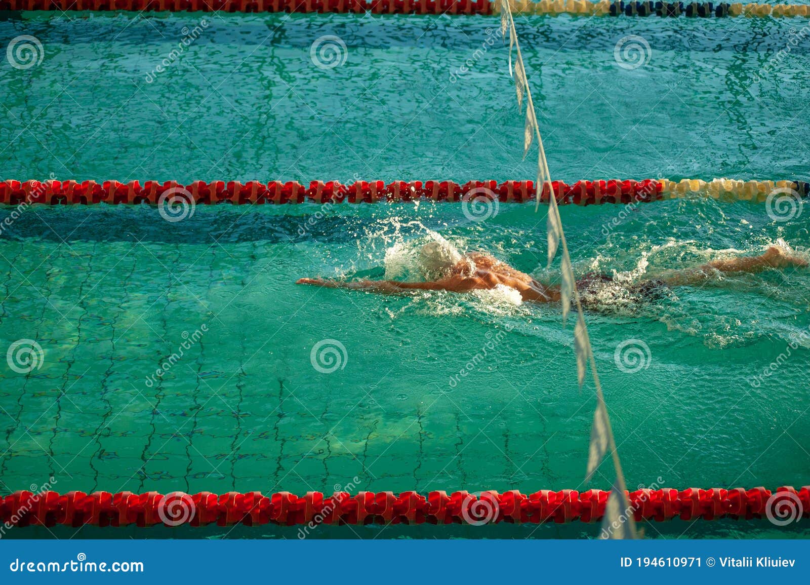 Photo of Water Splash in Swimming Pool Stock Image - Image of diving ...