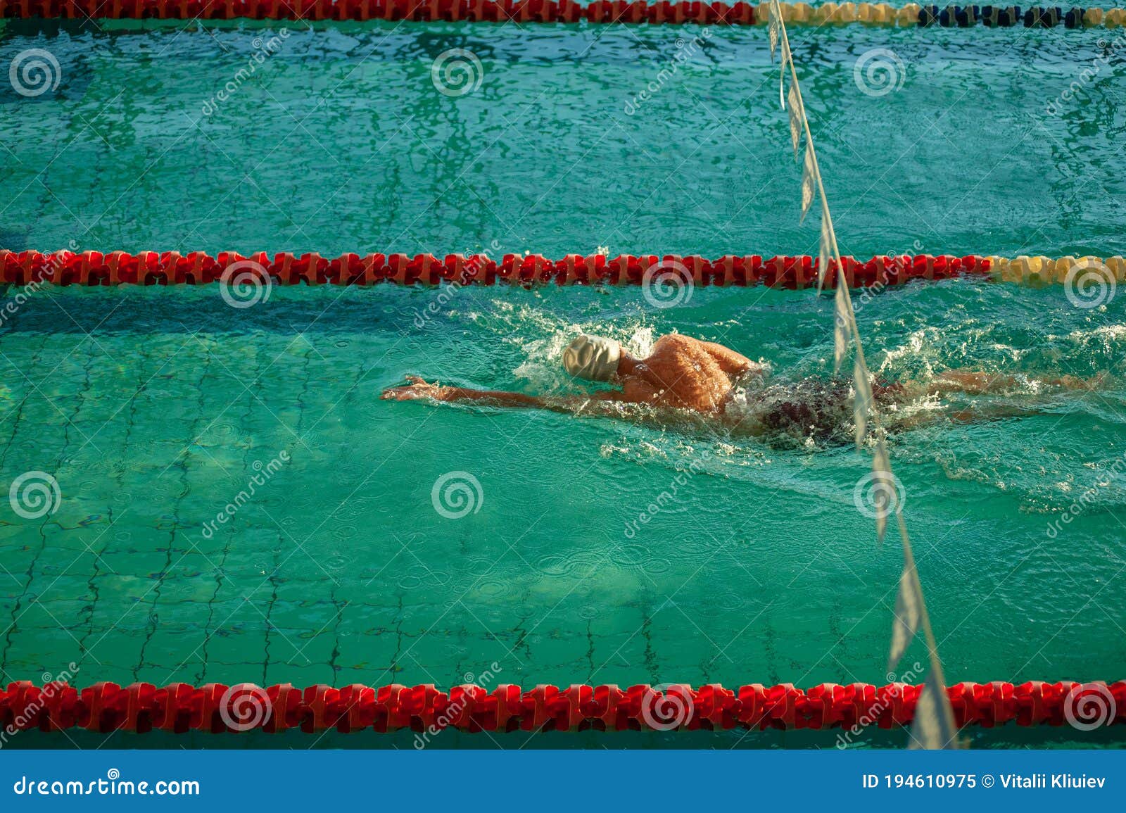 Photo of Water Splash in Swimming Pool Stock Image - Image of muscles ...