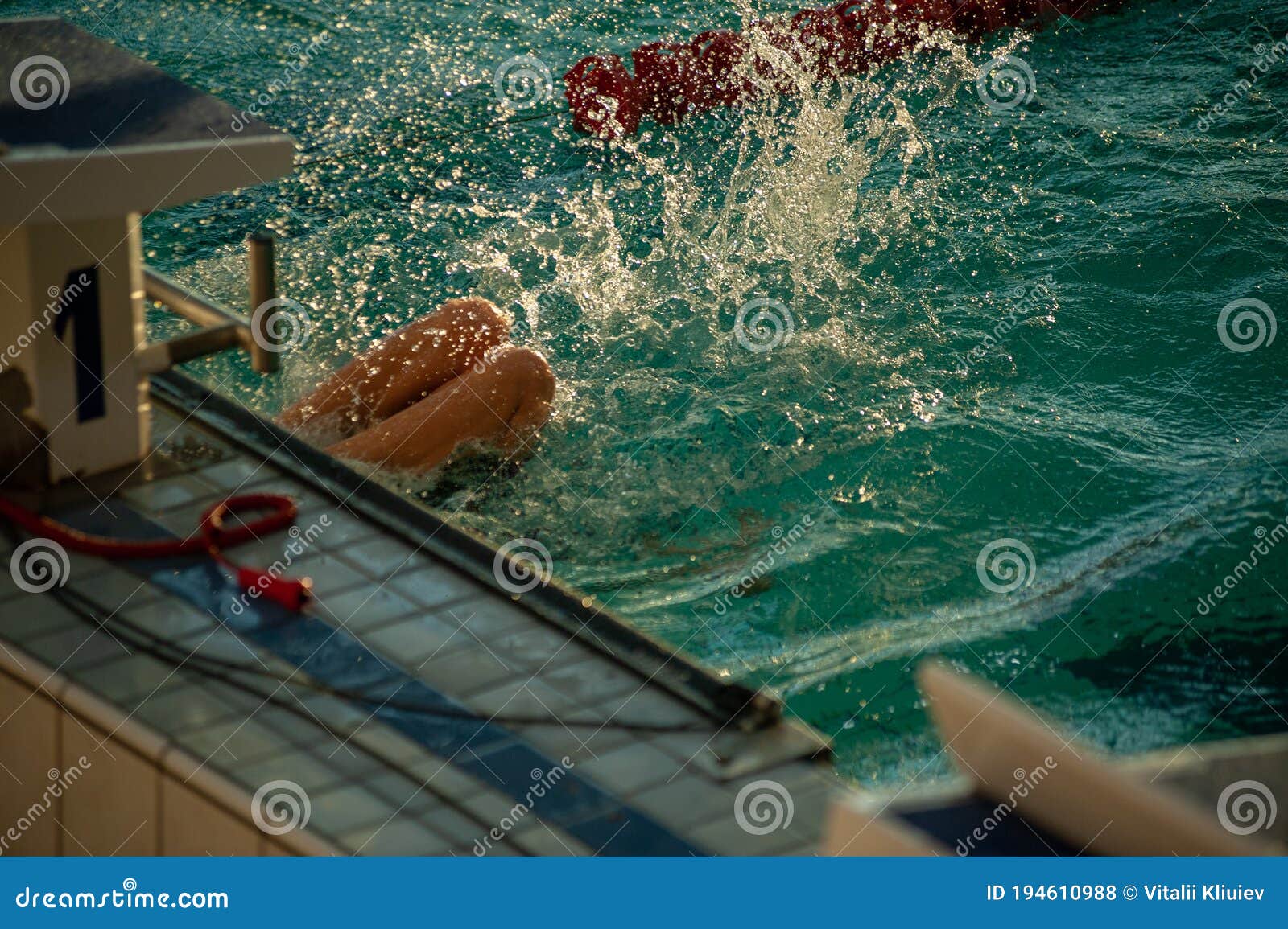 Photo of Water Splash in Swimming Pool Stock Photo - Image of ...