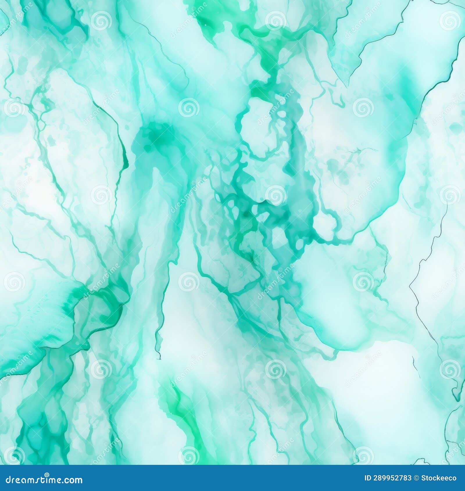 Fuzzy Marble: Abstract Ink Art with Blue Green Marble Texture Stock ...