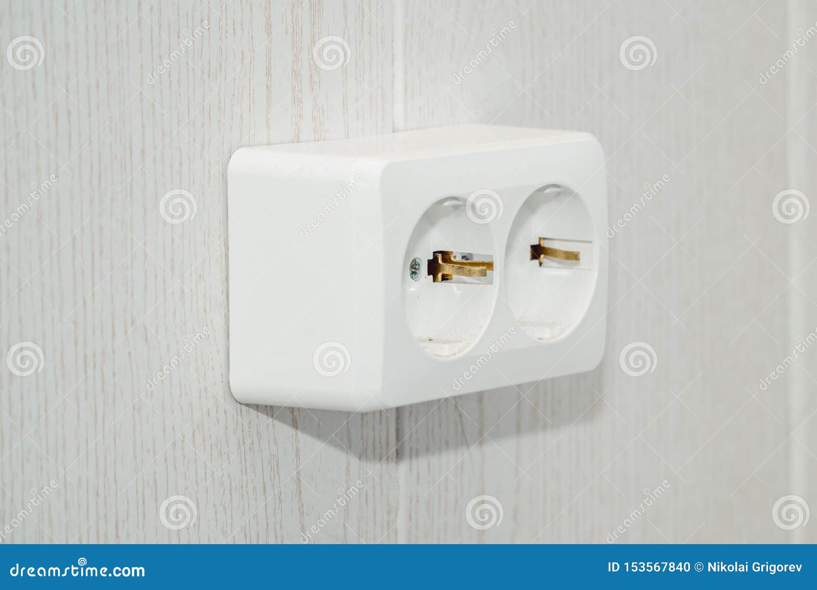 The Photo of the White Electric Socket Stock Photo - Image of device ...