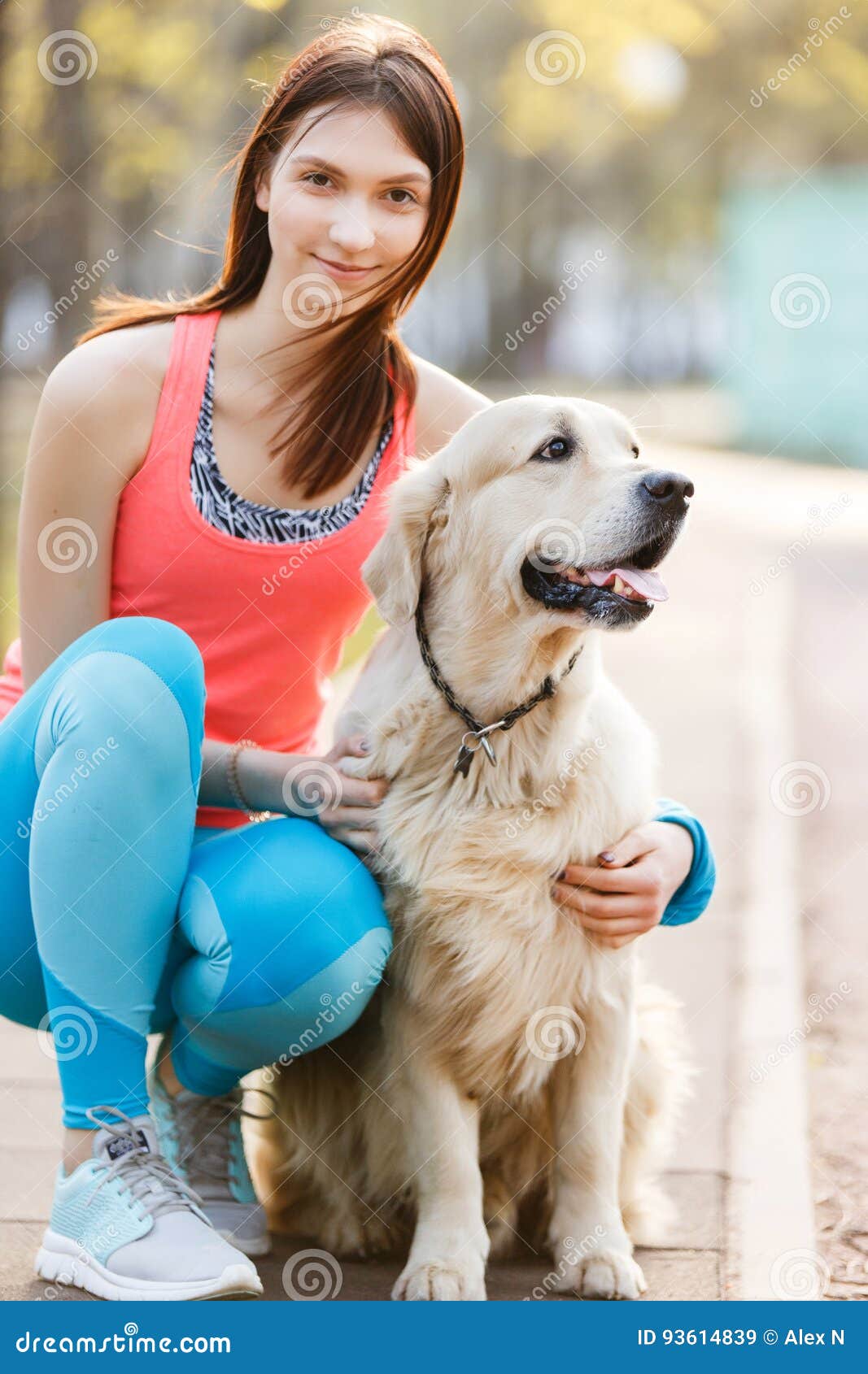 Photo of Woman with Labrador Stock Image - Image of faithful, player ...