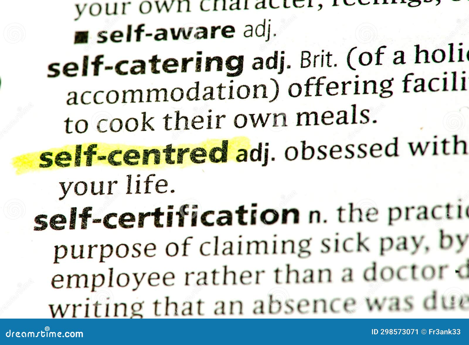 Self centred stock image. Image of love, words, centred - 298573071