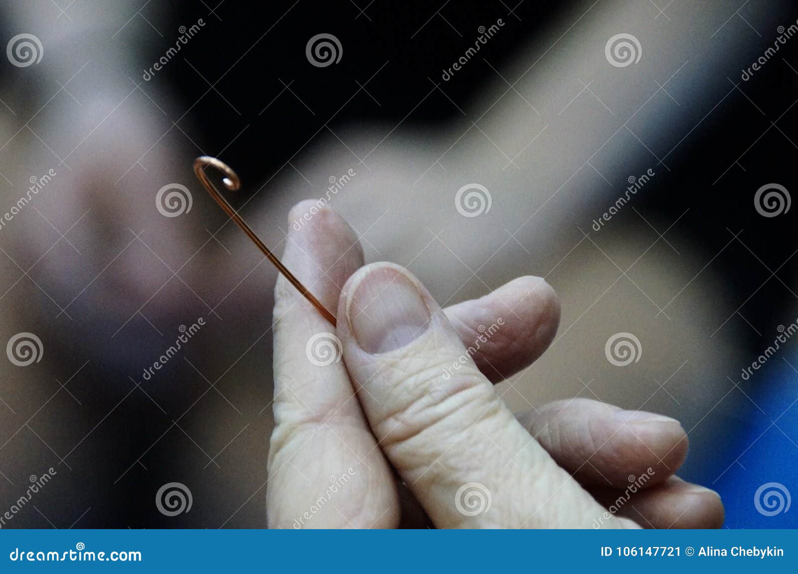 Hand Made Work with Wire in Wire Stock Image - Image of workspace ...