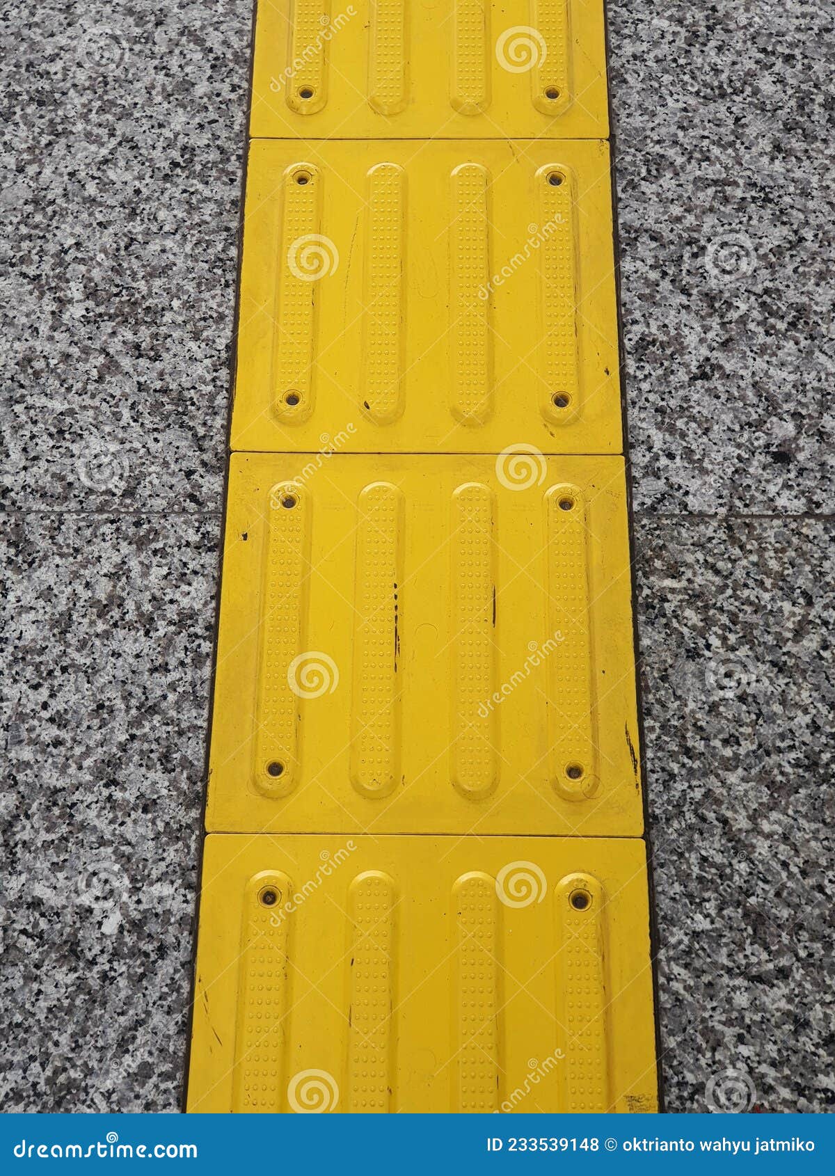 Photo of Yellow Blind Road Sidewalk Stock Photo - Image of blind, road ...