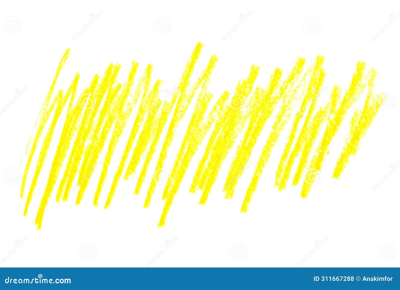 A Photo of a Yellow Pencil Hatching on a White Background. Stock Photo ...