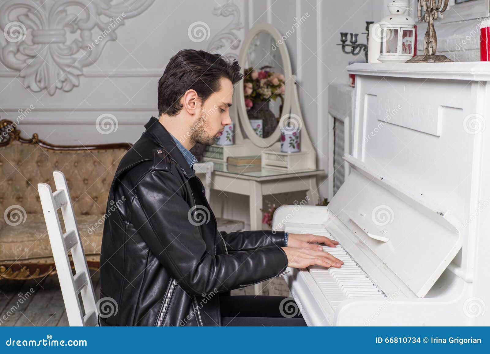 Photo of a Young Man in the Studio Stock Photo - Image of attractive ...