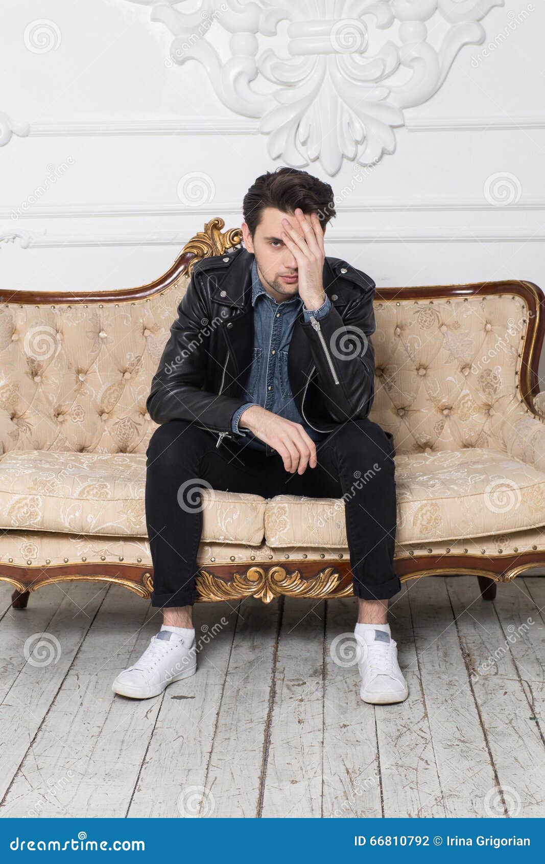 Photo of a Young Man in the Studio Stock Photo - Image of relaxed ...