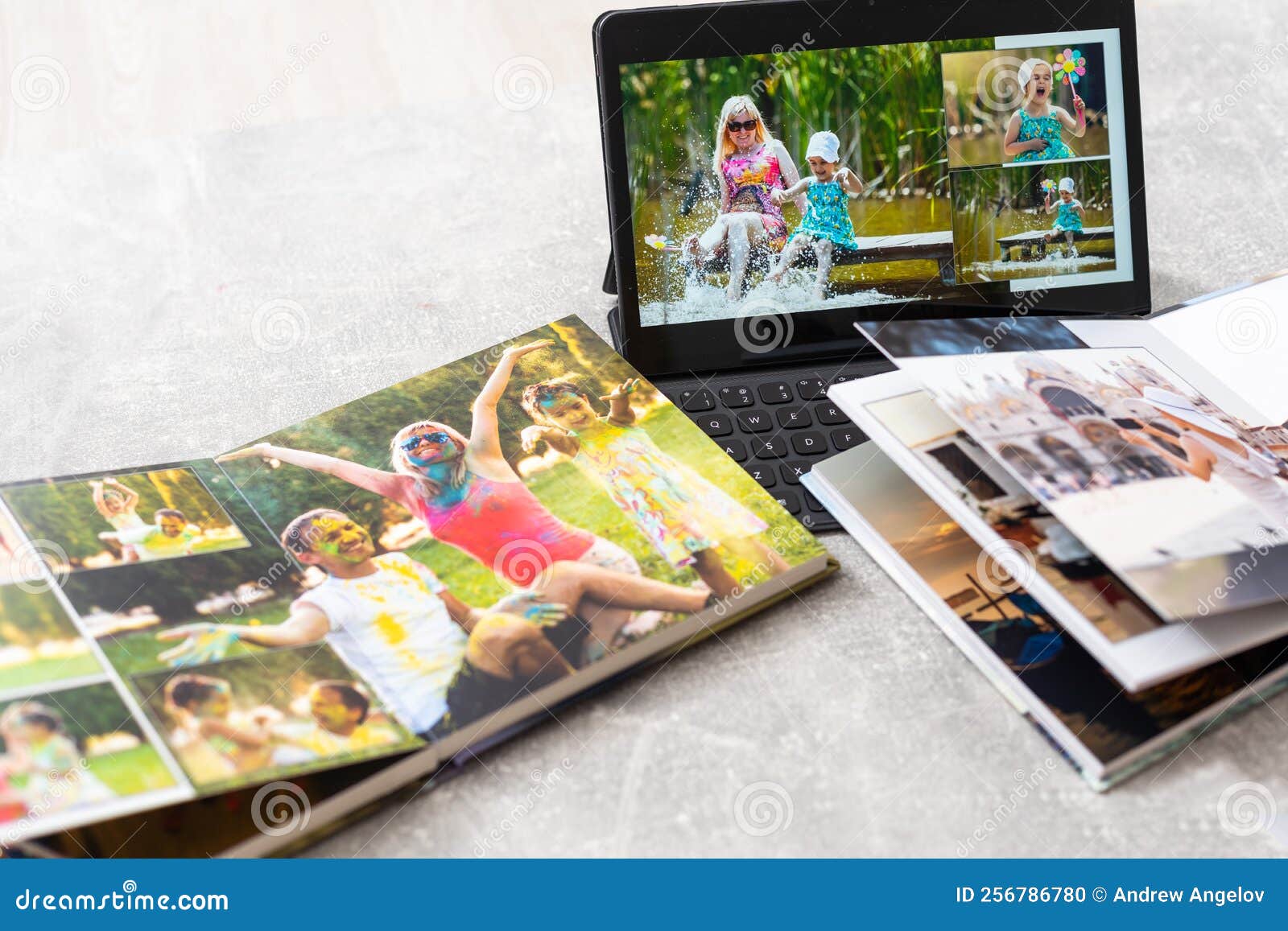 Photobook Album and Tablet on the Table Stock Photo - Image of doctor ...
