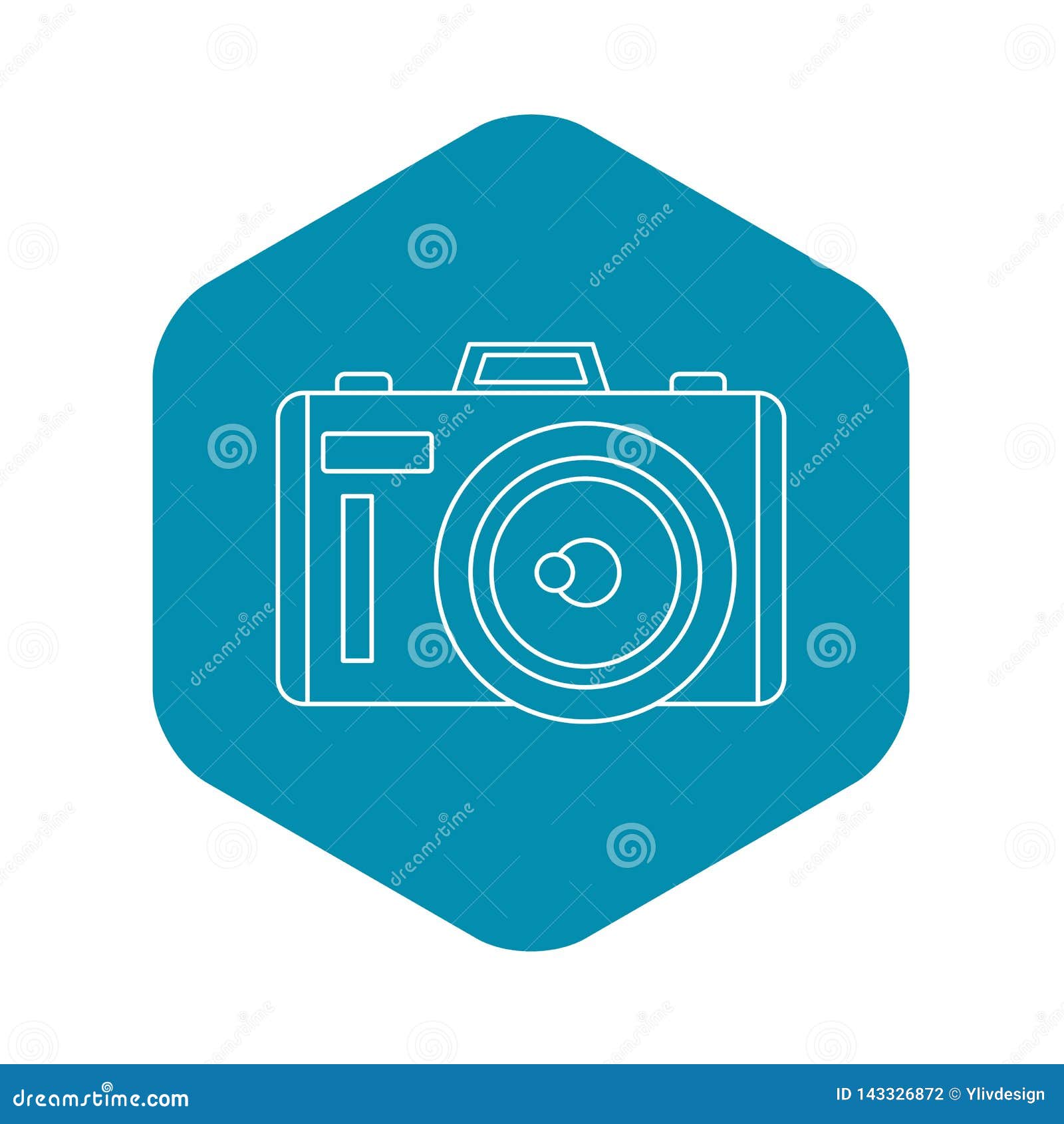 Photocamera Icon, Outline Style Stock Vector - Illustration of hobby ...