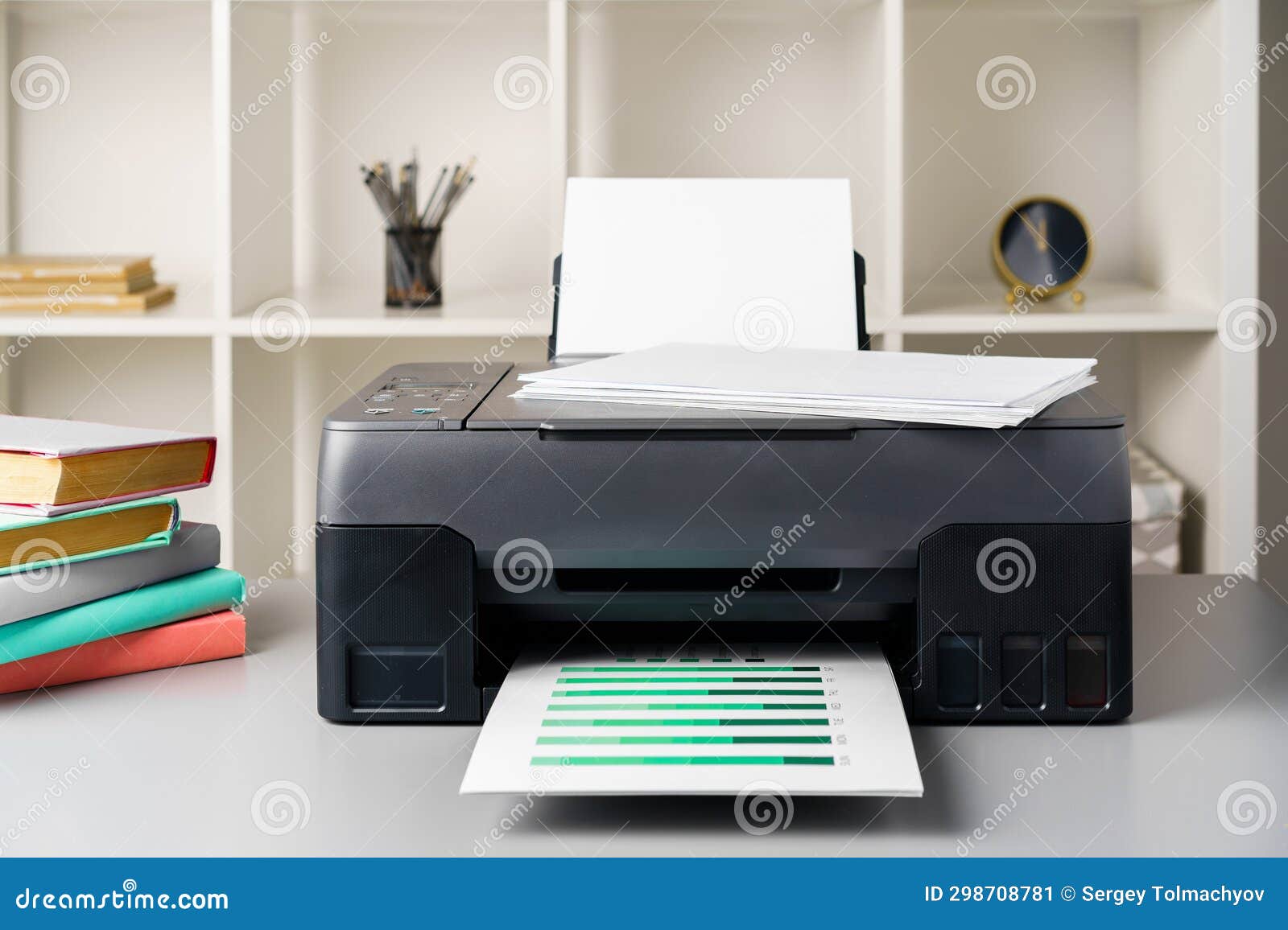Photocopier Machine for Document Printing in the Office Stock Image ...