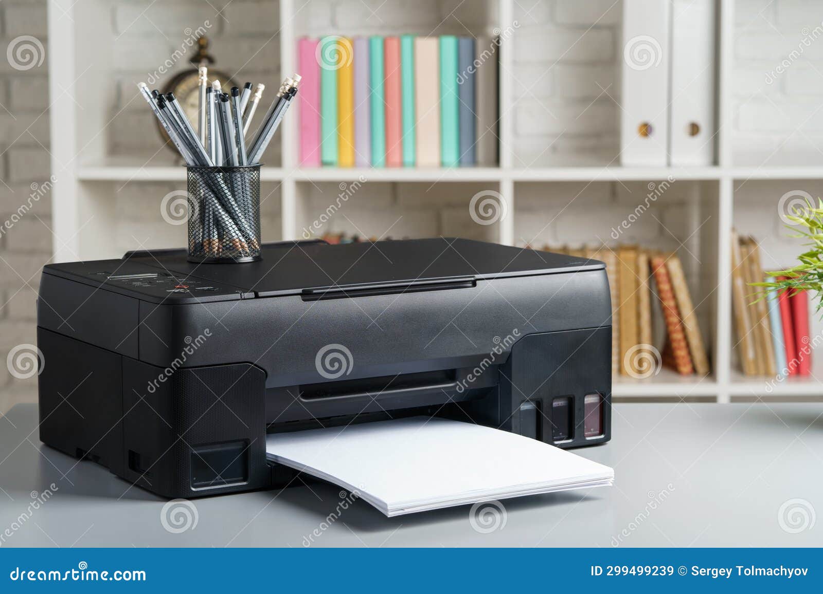 Photocopier Machine for Document Printing in the Office Stock Image ...