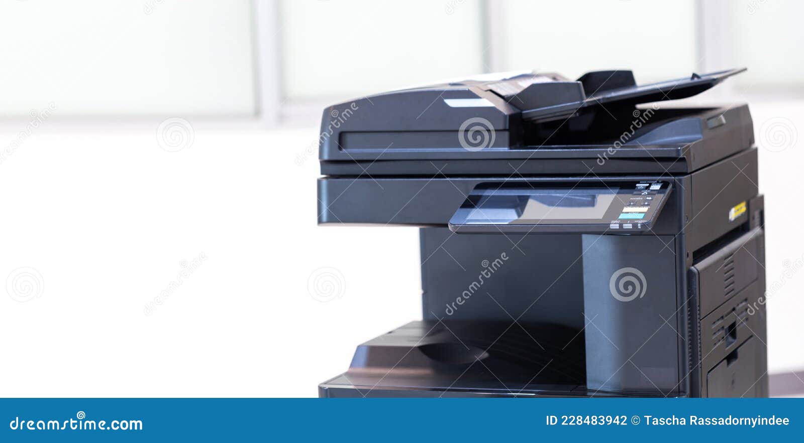 Photocopier or Network Printer is Office Worker Tool Equipment for ...
