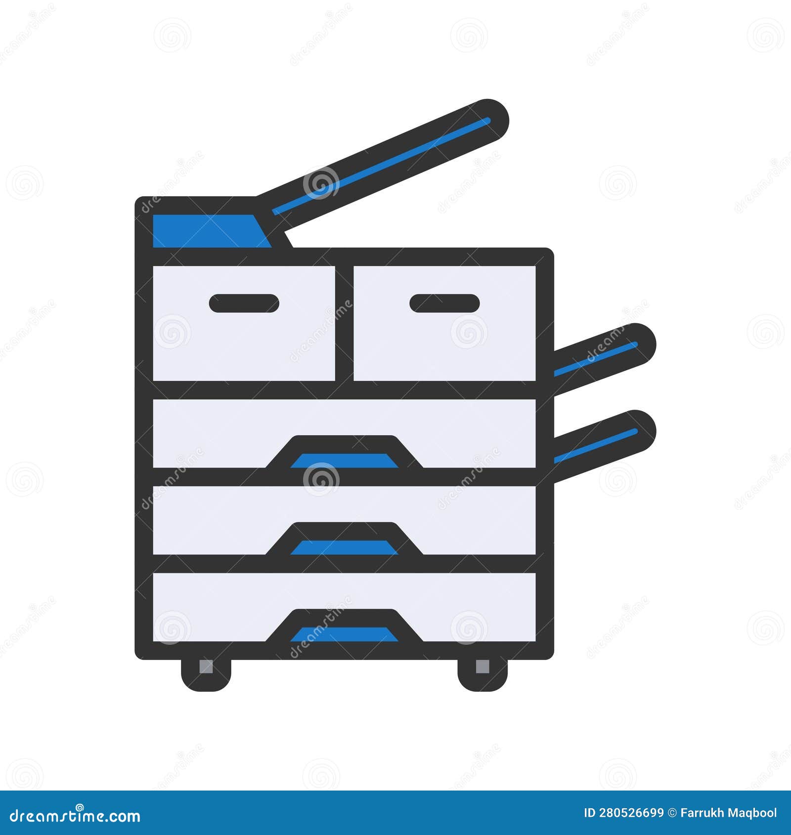 Photocopy Icon Vector Image. Stock Vector - Illustration of line ...