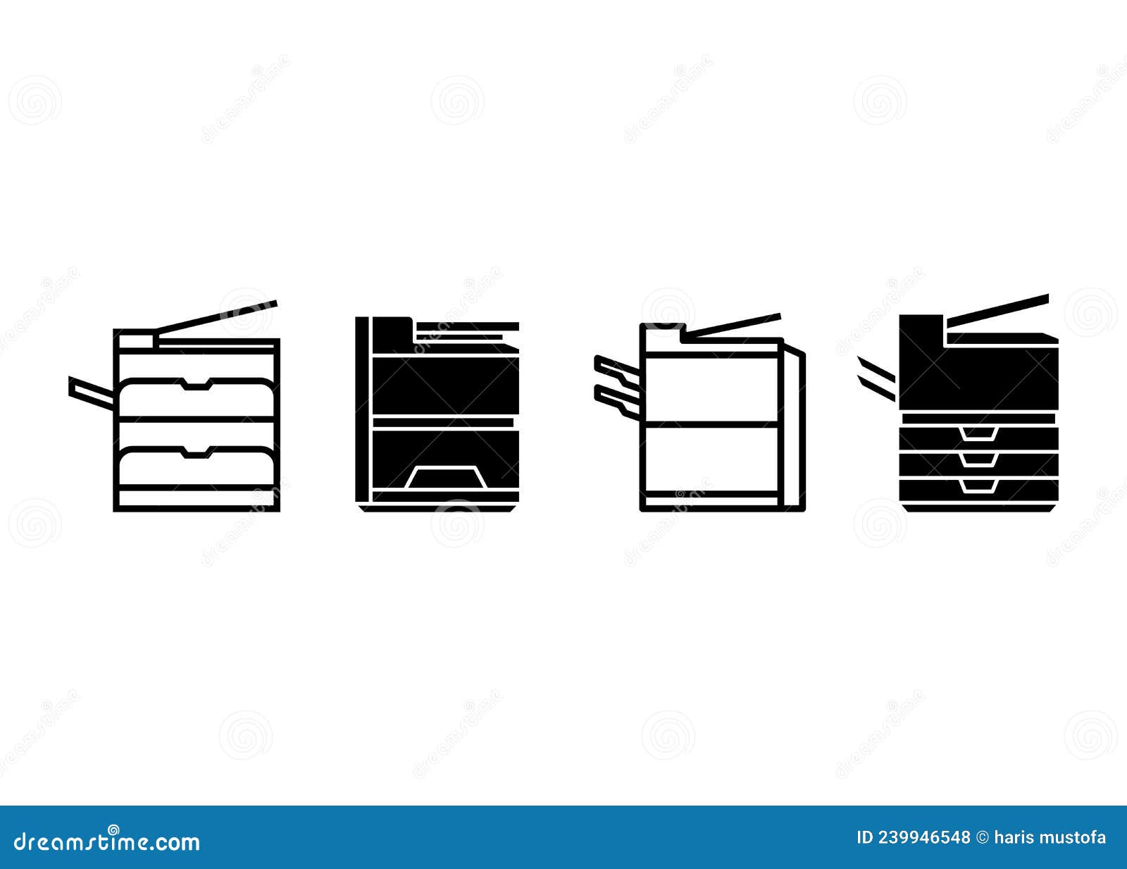 Photocopy Machine Icon Design Template Vector Isolated Stock Vector ...