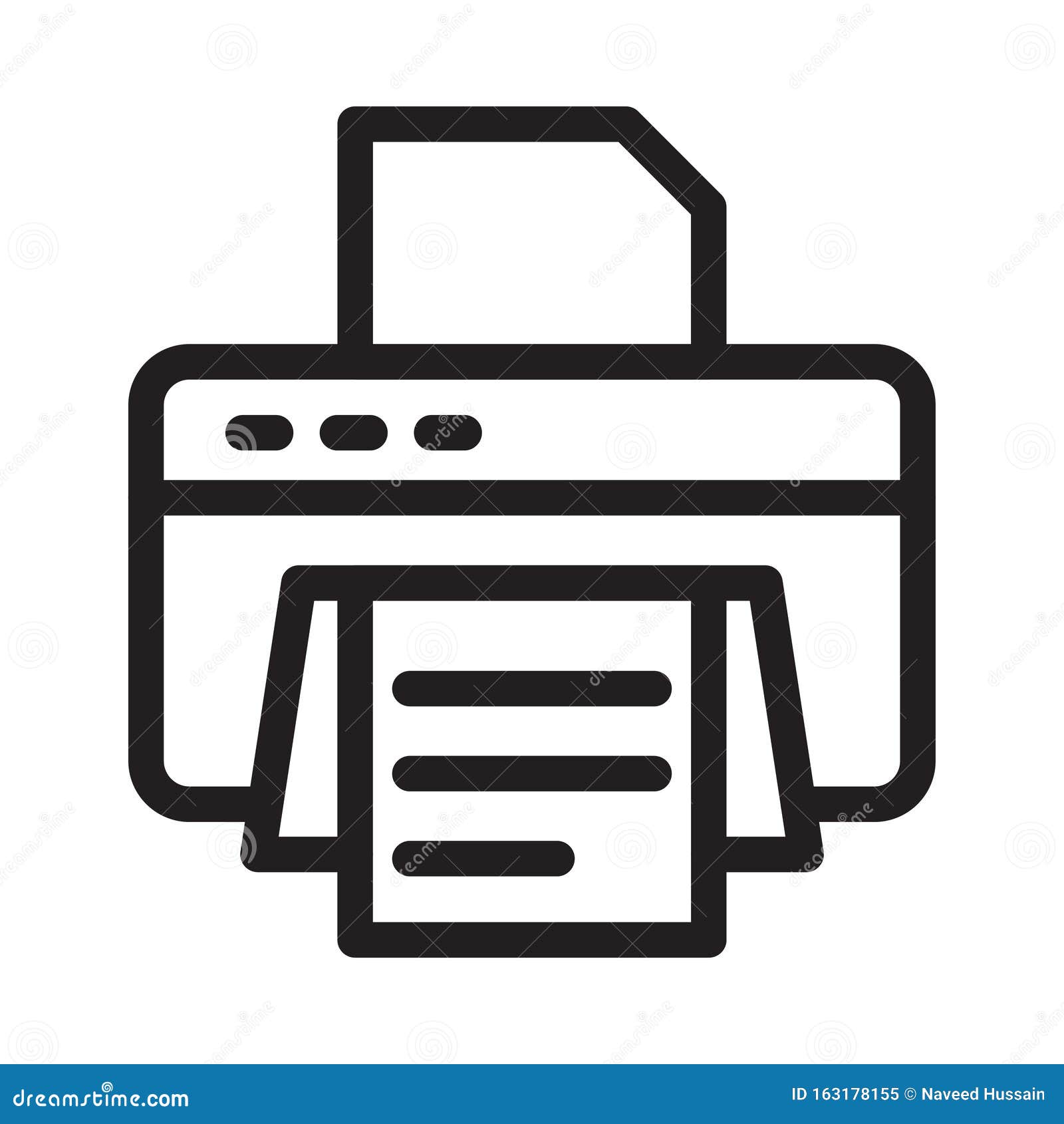 Photocopy Vector Thin Line Icon Stock Illustration - Illustration of ...
