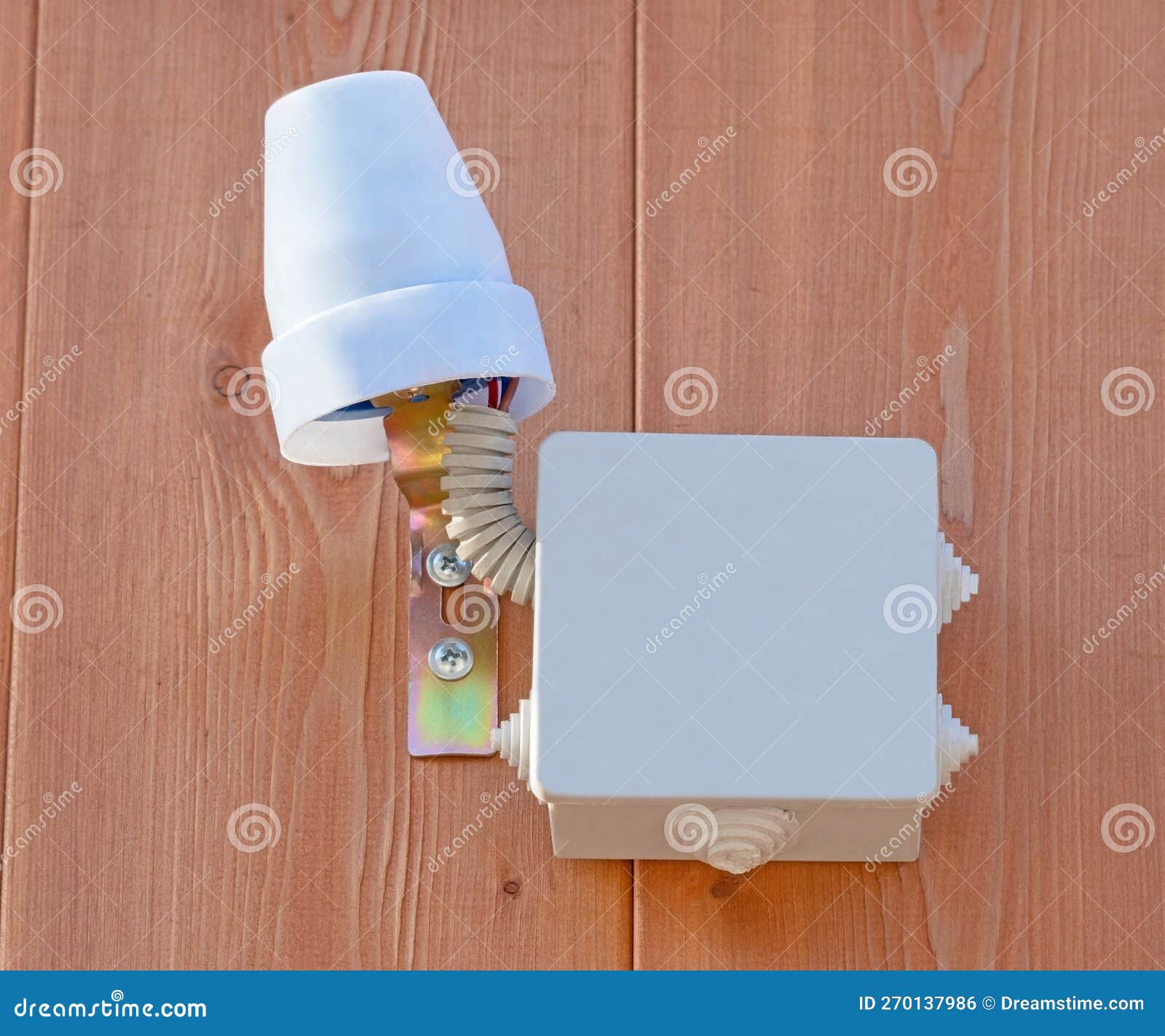 Photoelectric Sensor Switch and Electrical Box Stock Photo - Image of ...