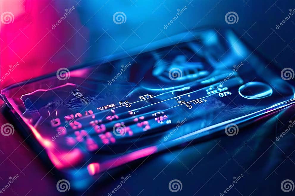 Photogram Luminogram a Close Up of a Delegates Id Card Captured Stock ...