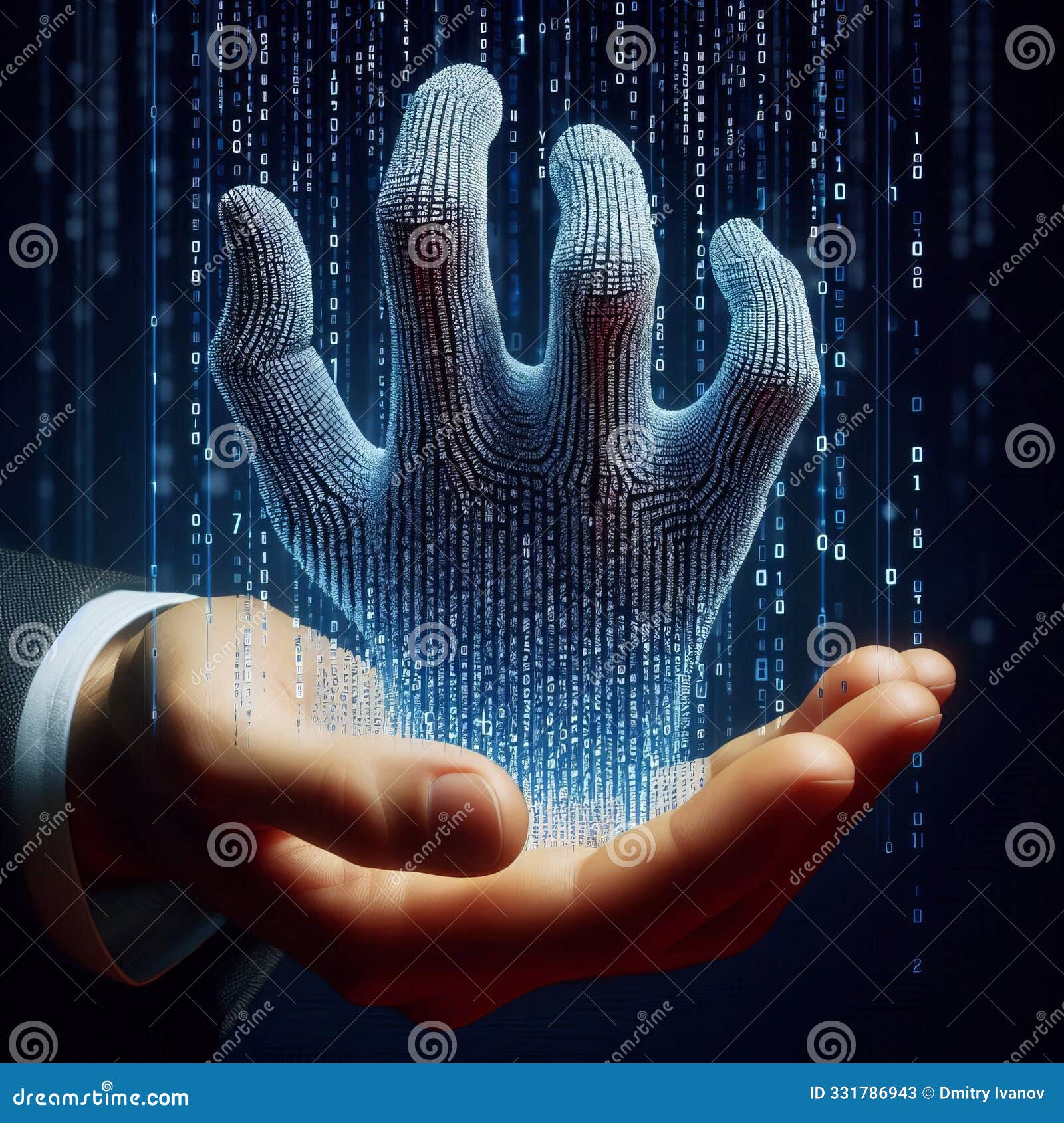 Photogram Matrix Code a Photogram of Hands Forming Hap Stock Image ...