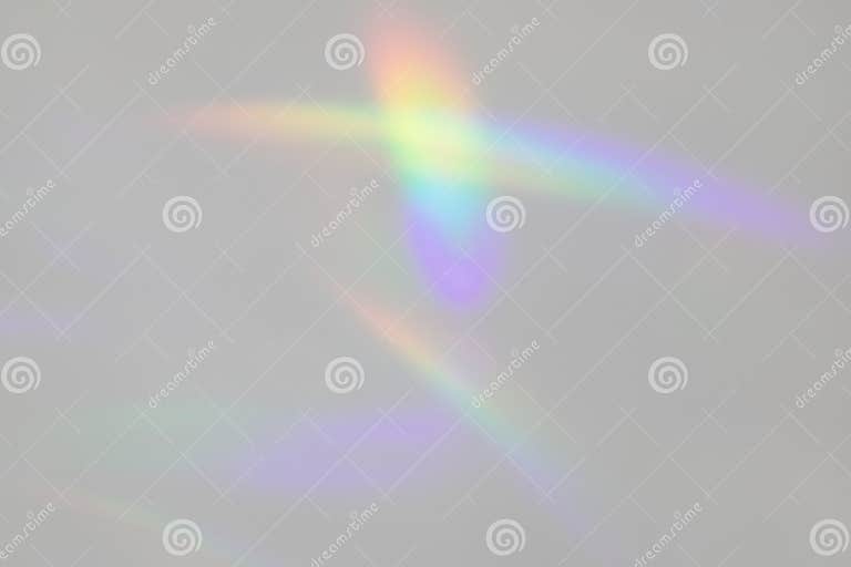 Abstract Rainbow Light Patterns on a Plain Background Stock ...