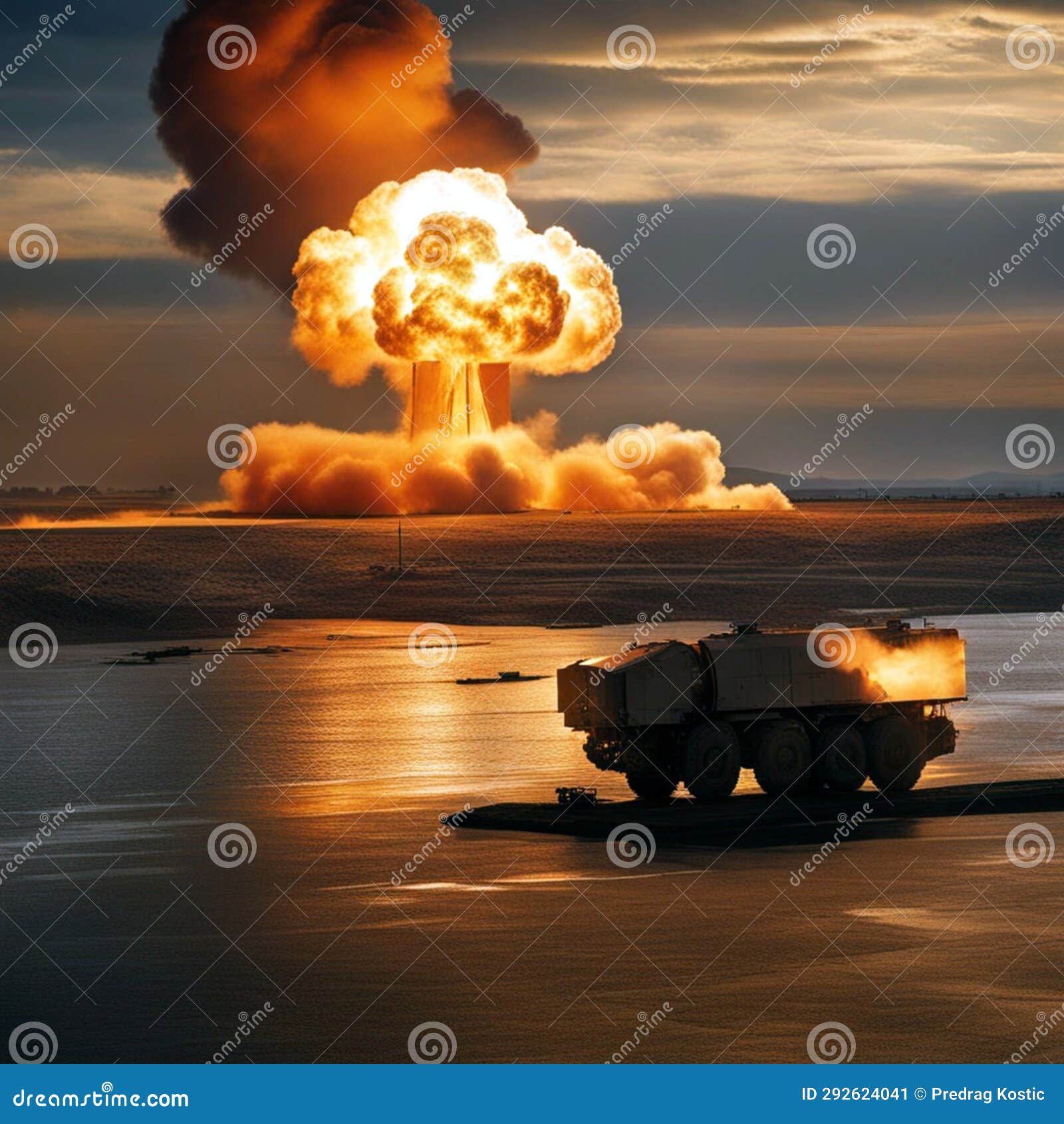 Atomic strike stock image. Image of sunset, darkness - 292624041