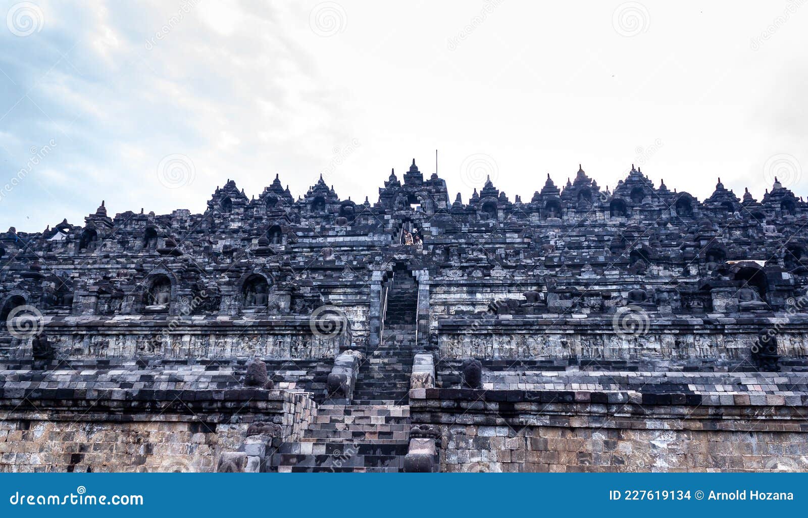 Borobudur Temple in the Morning, Central Java, Indonesia Stock Photo ...