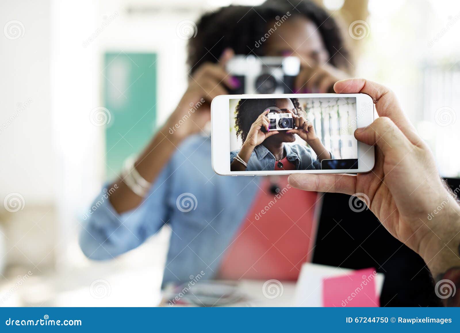 Photograph Camera Telephone Capture Technology Concept Stock Photo ...