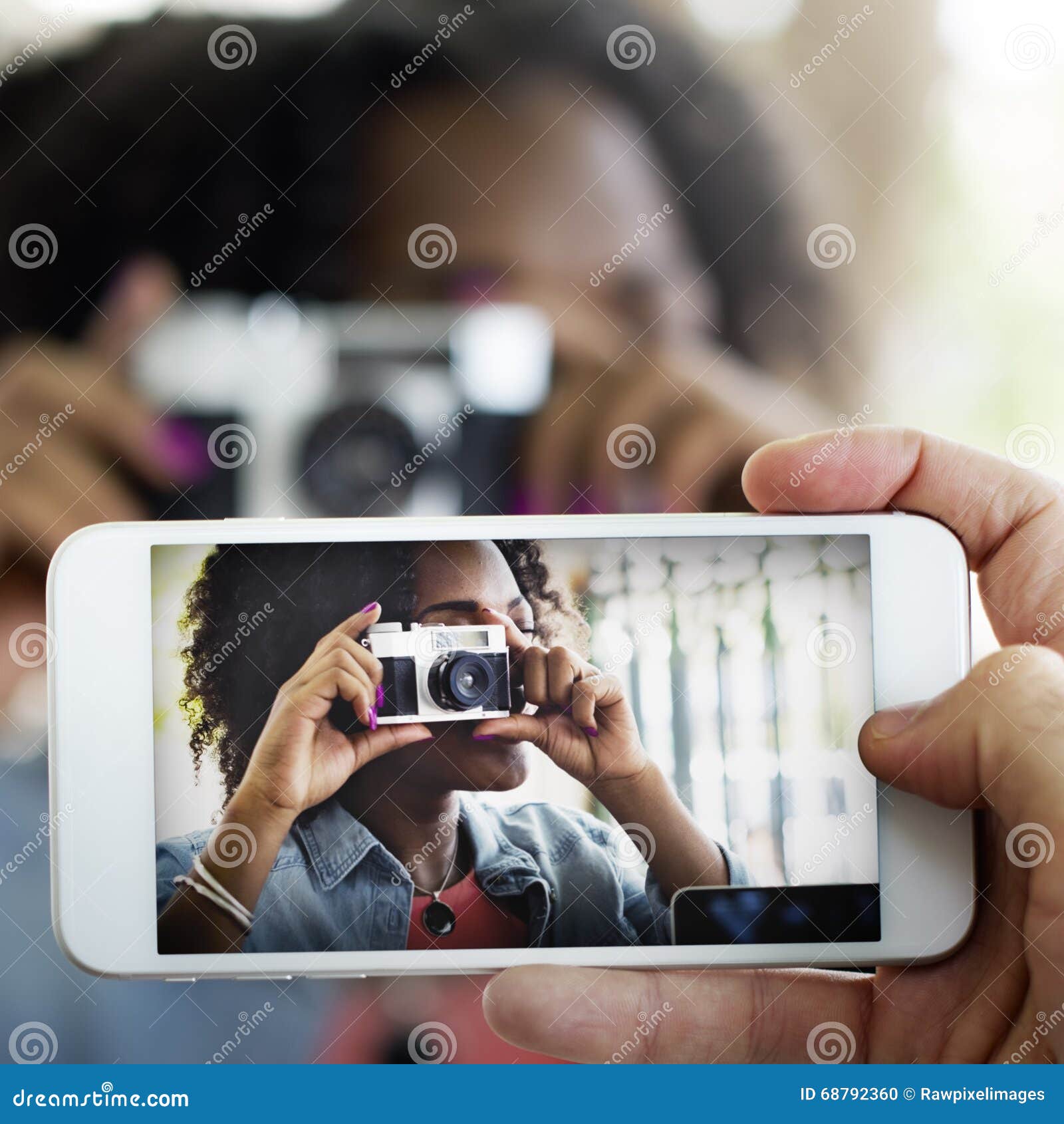 Photograph Camera Telephone Capture Technology Concept Stock Photo ...