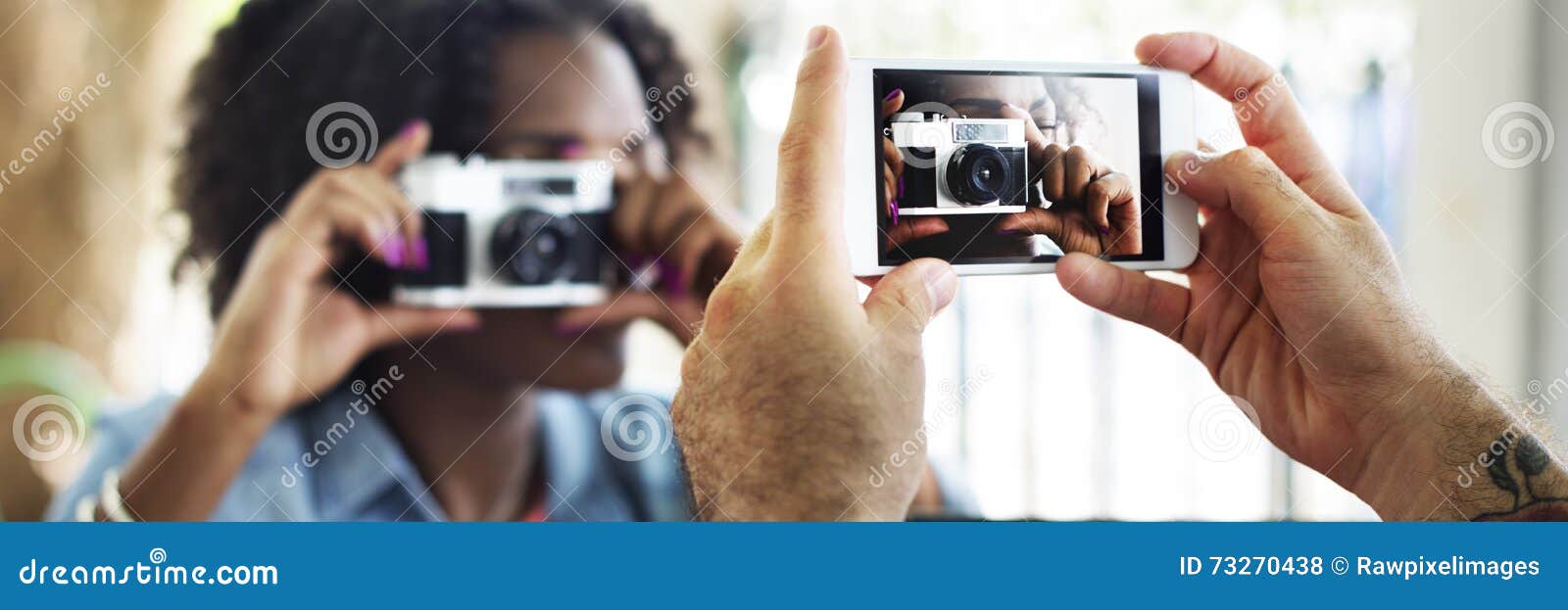 Photograph Camera Telephone Capture Technology Concept Stock Photo ...