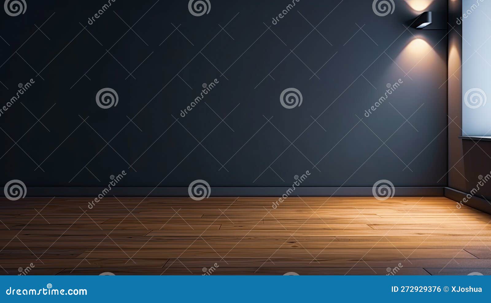 Contrasting Elements Beautiful Chiaroscuro on an Empty Dark Wall and ...