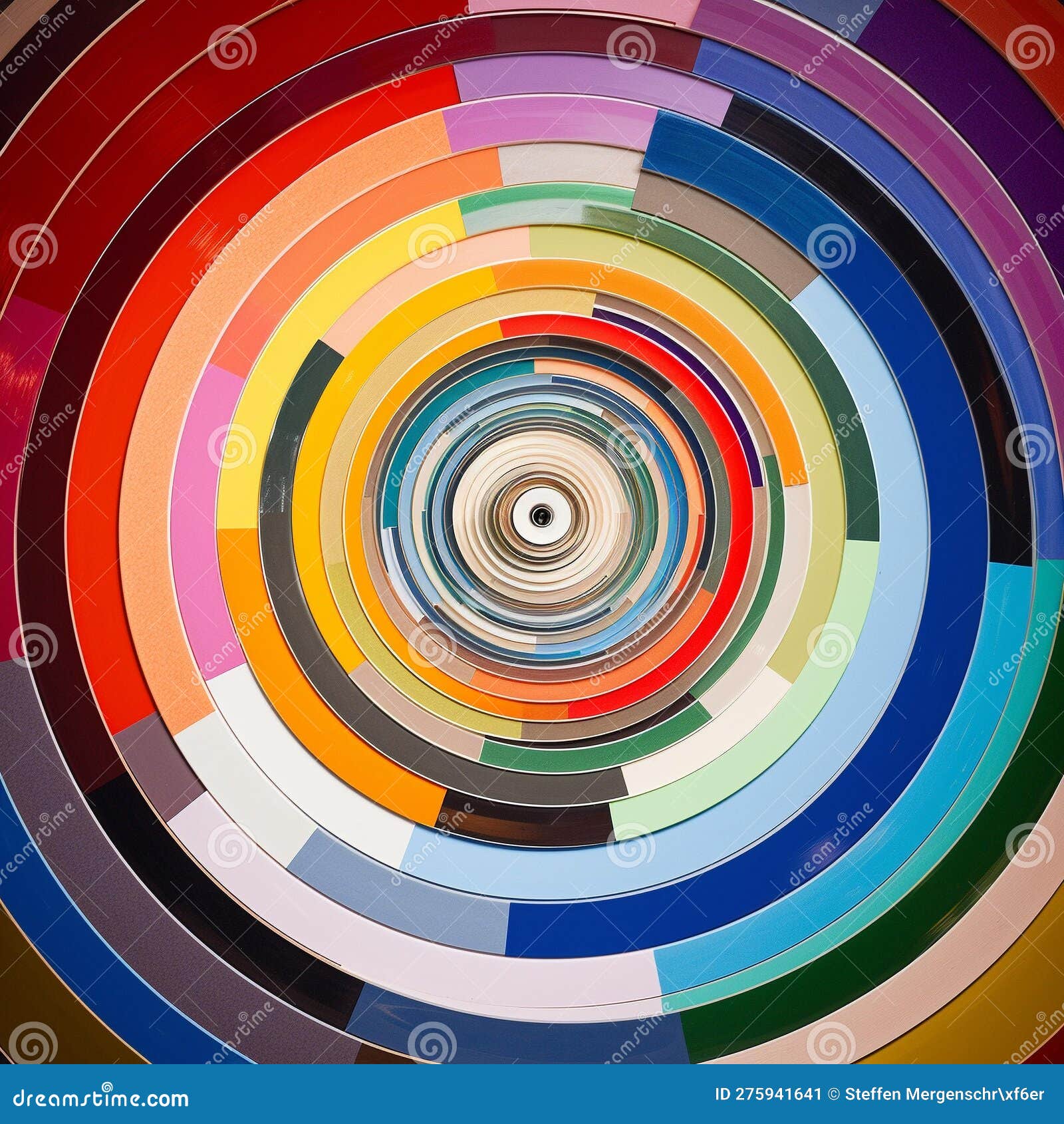 Harmonious Overlap: a Multicolored Teamwork Synergy Stock Illustration ...