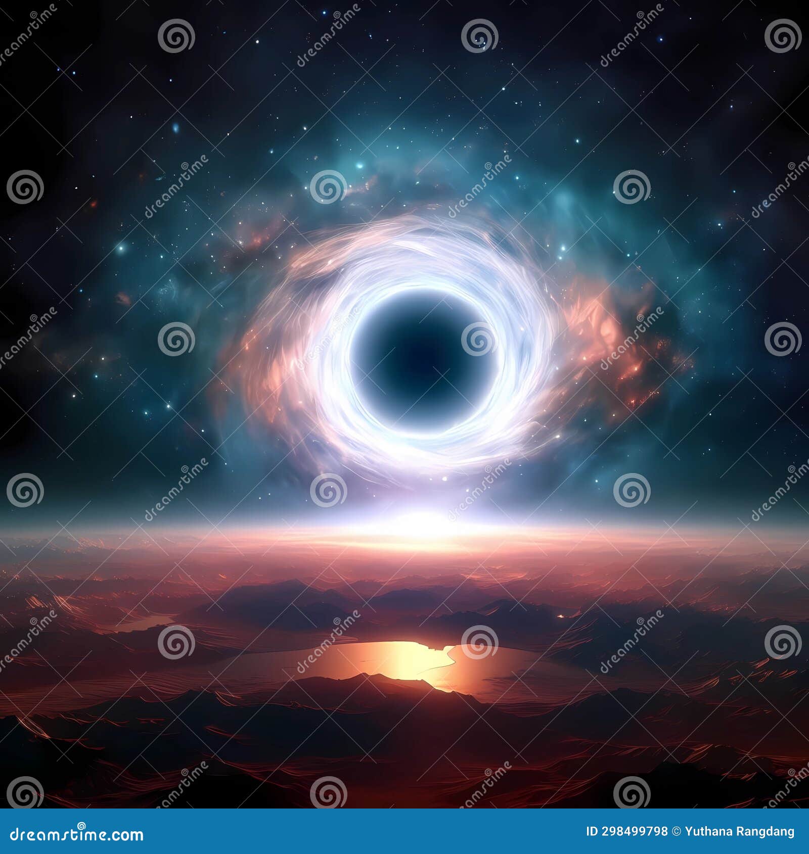 A Photograph Capturing the Mesmerizing Beauty of a Supernova. Stock ...