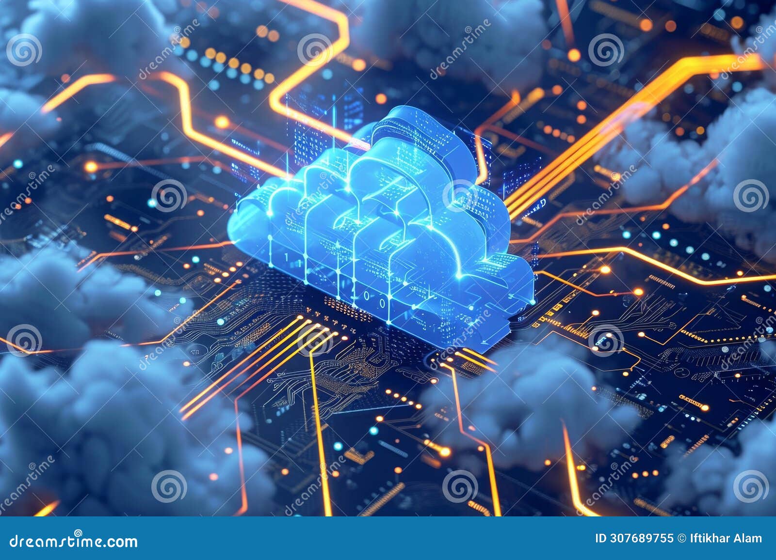 A Photograph Capturing the Unusual Juxtaposition of a Cloud Hovering in ...