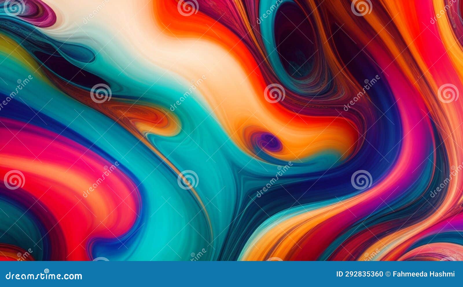 A Photograph Capturing the Vibrant Collision of Abstract Patterns and ...