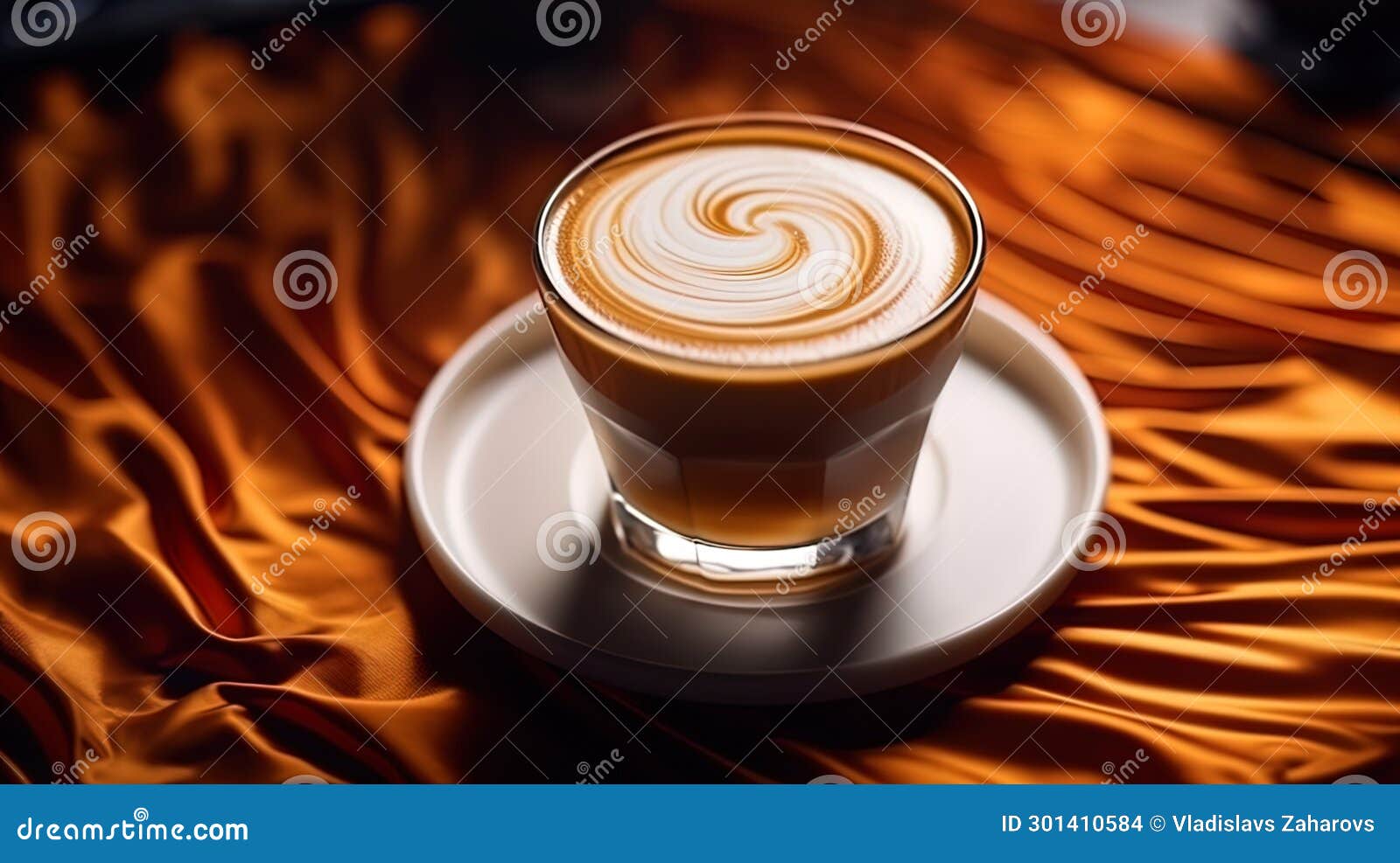 A Photograph of the Coffee Sheet on the Surface of the Drink, Giving it ...