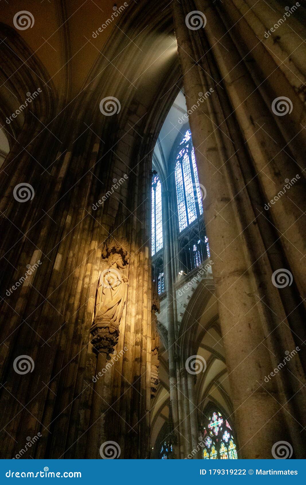 Cologne Cathedral interior stock photo. Image of iconic - 179319222