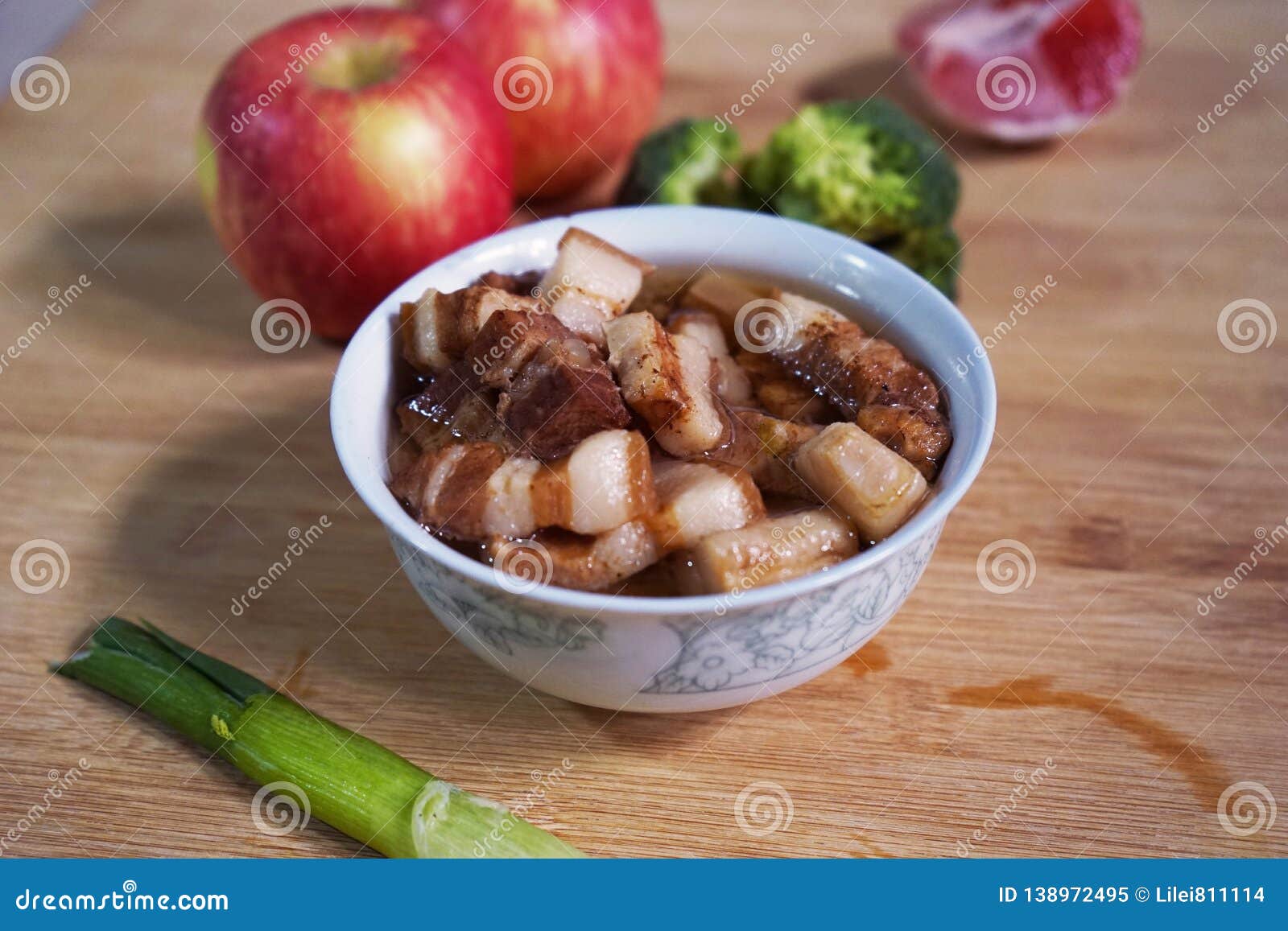 Pork Stewed in Traditional Techniques Stock Image - Image of ...