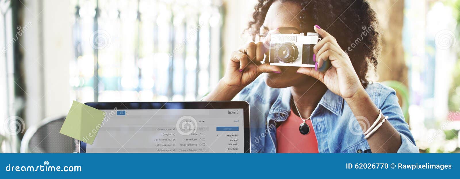 Photograph Email Computer Digital Correspondence Concept Stock Photo ...