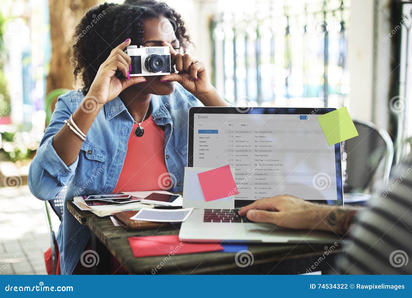 Photograph Email Computer Digital Correspondence Concept Stock Photo ...