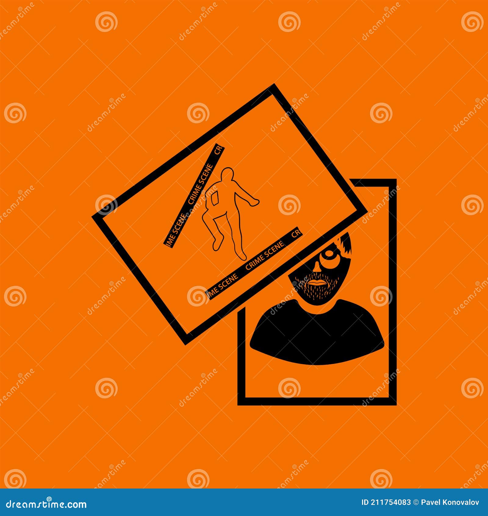 Photograph Evidence Icon stock vector. Illustration of instant - 211754083