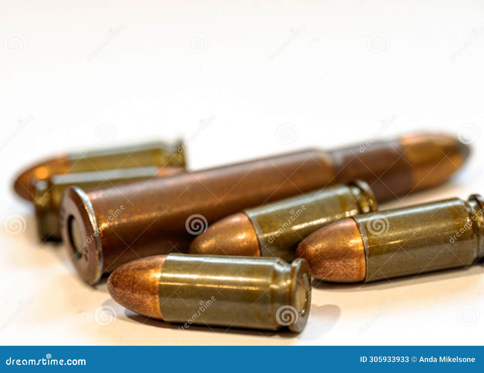 Photograph of Fired Bullets and Cartridges Stock Image - Image of fired ...