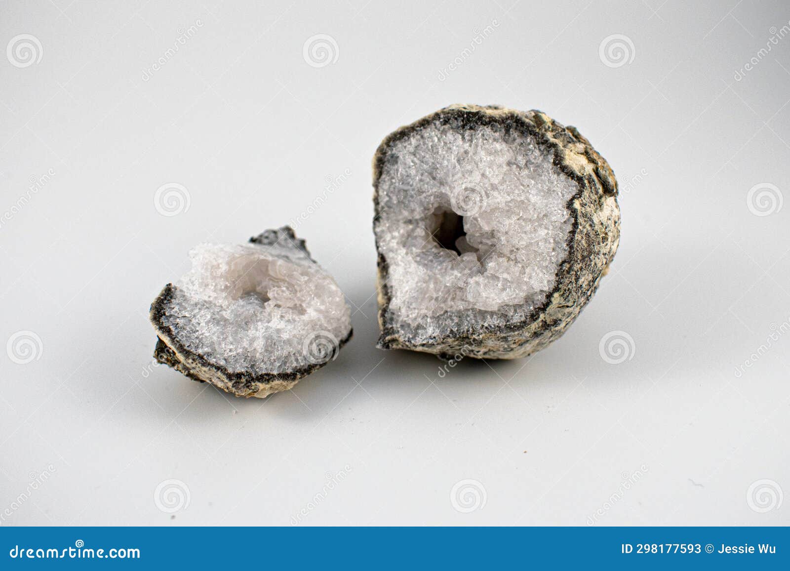 Cracked crystal geode stock image. Image of beauty, amethyst - 298177593